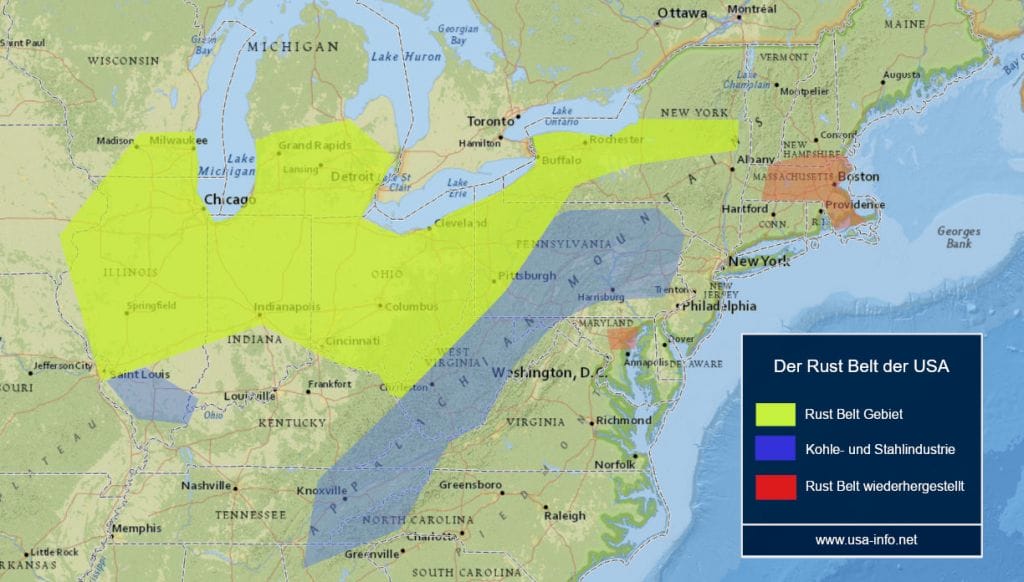 Rust Belt - Der ehemalige Manufacturing Belt der USA